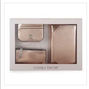 Ivanka Trump | Bags | Ivanka Trump Rio Leather Travel Wallet Gift Set ...
